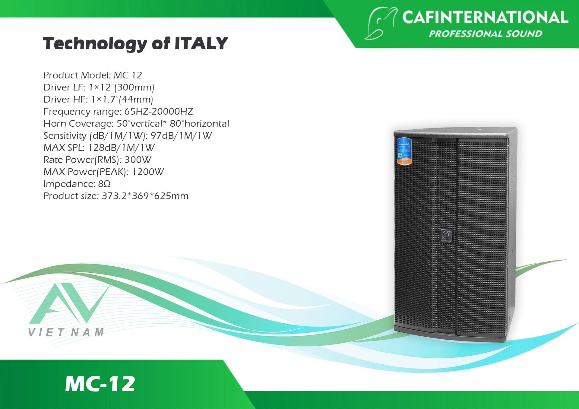 Loa CAF MC12 - Quốc Vinh Audio